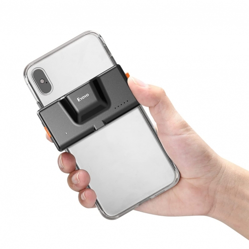 Eyoyo Phone Back Clip 1D Bluetooth Barcode Scanner, No Block Camera ...